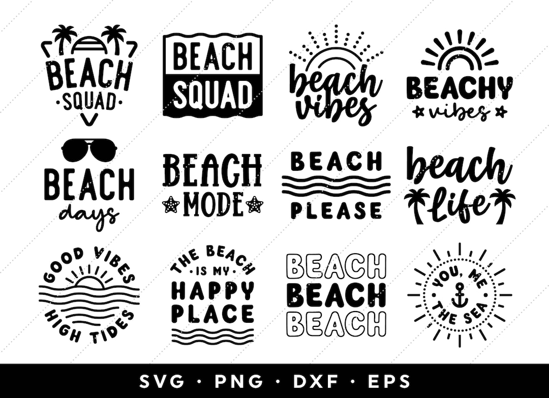 Beach SVG Bundle, Summer SVG, Vacation SVG, Beach Please Svg, Beach ...