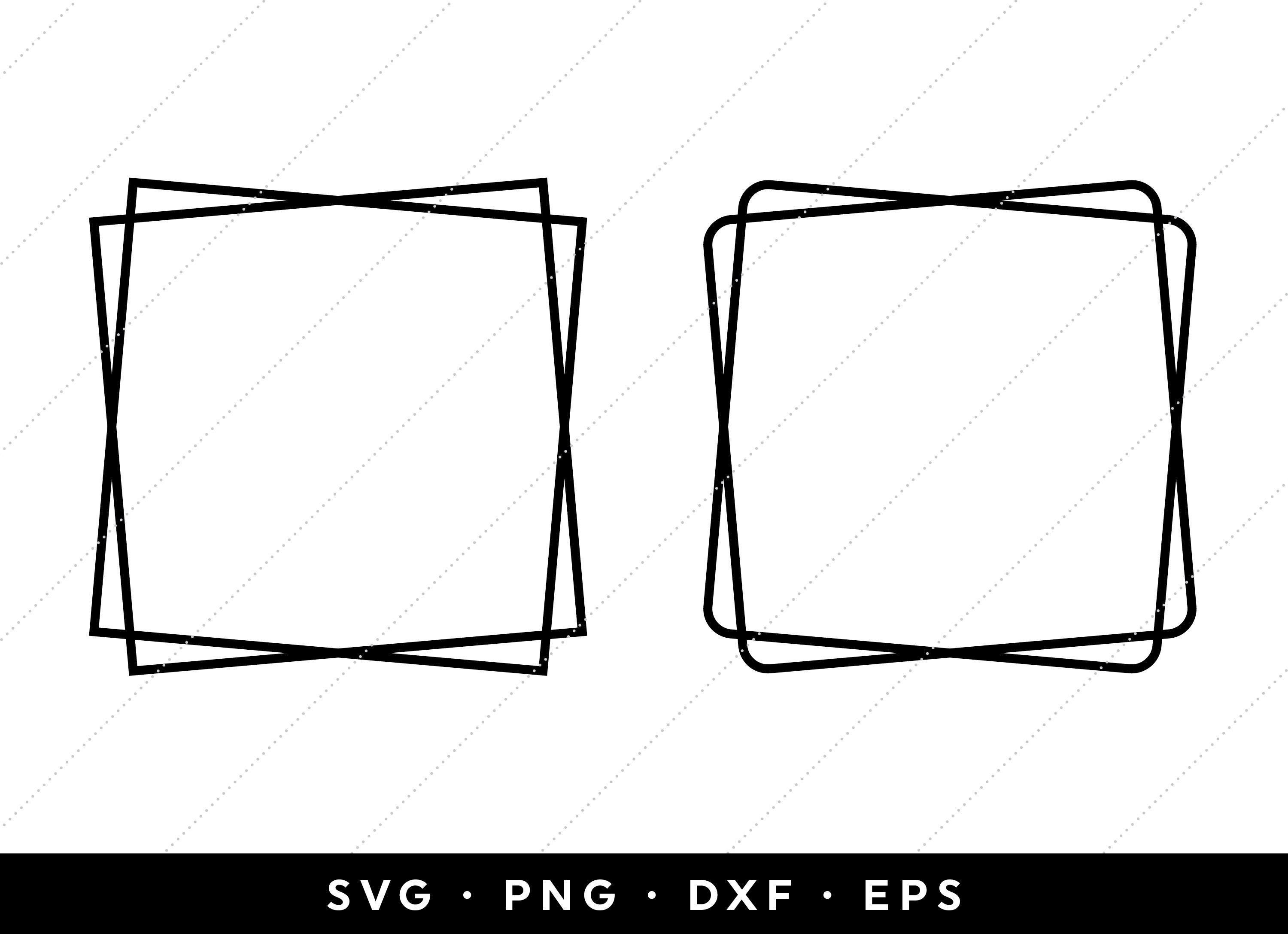 Craft Supplies & Tools Painting Double Frame SVG,Square Frame Bundle ...