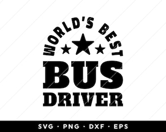 Bus Driver Svg - Etsy