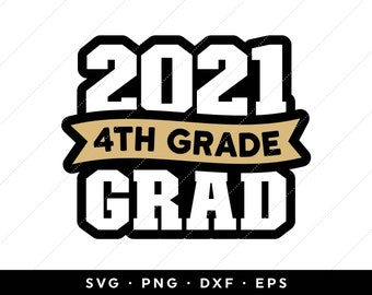 4th Grade Graduation Svg | Etsy