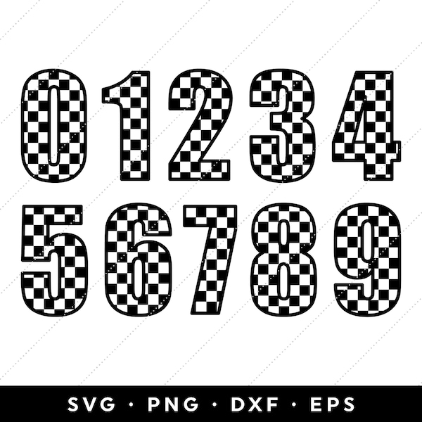 Racing Numbers Svg - Etsy