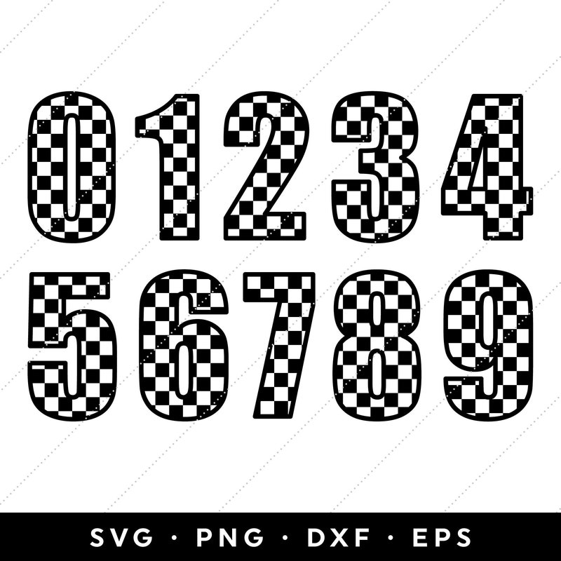 Racing Numbers Svg - Etsy