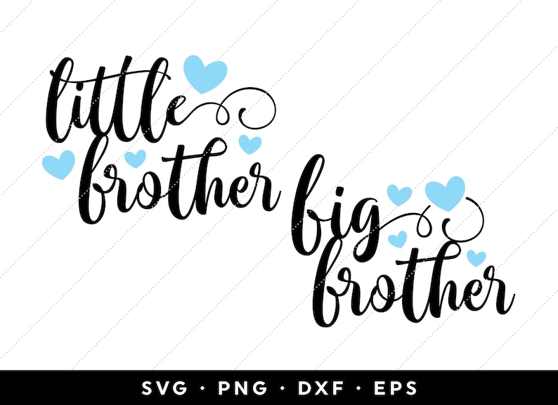 Big Little Sister Brother SVG, Bro Sis SVG Bundle, New Baby Onesie Svg ...