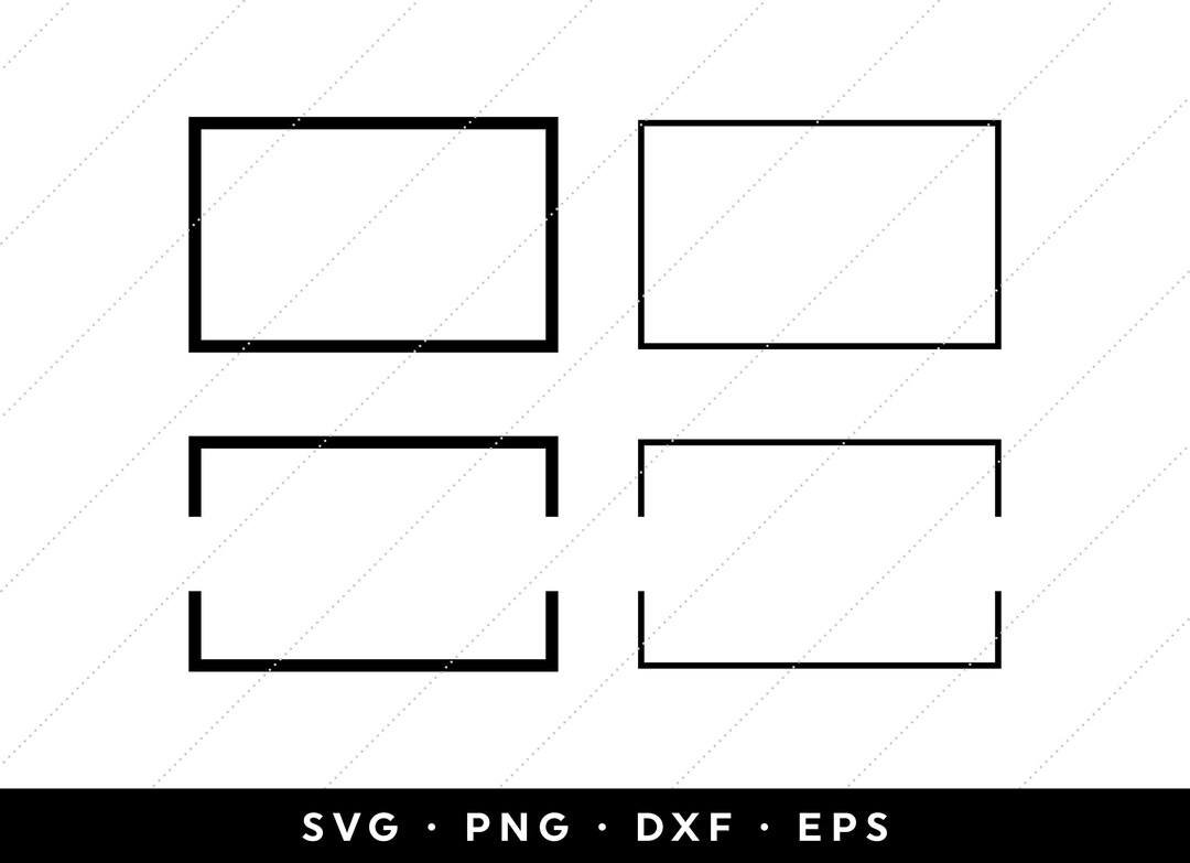 Rectangle Frame Bundle SVG, Outline Frame SVG, Geometric Frame Svg ...