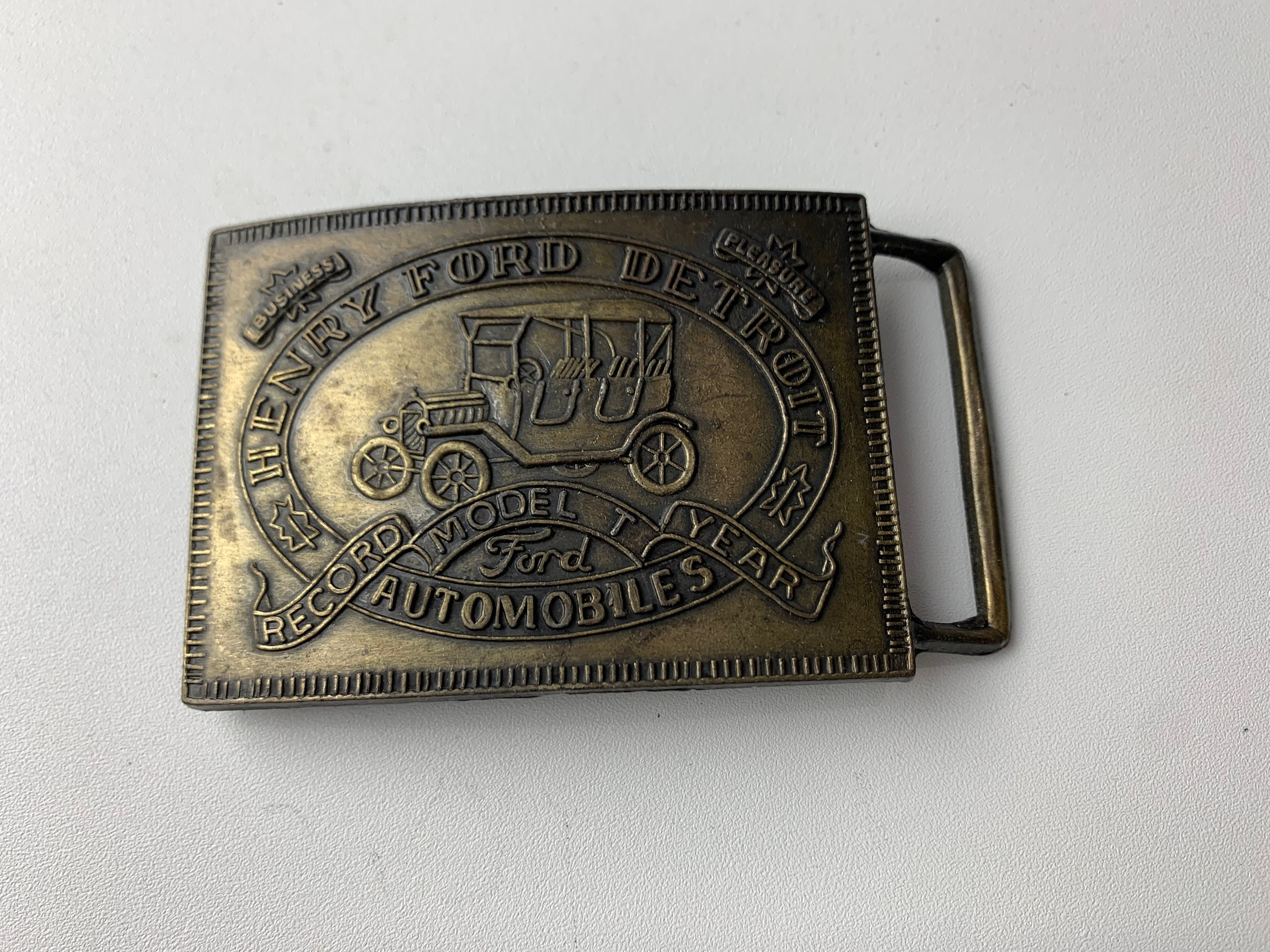 Vintage Henry Ford Detroit Model T Automobiles Gold Tone Belt Buckle - Etsy