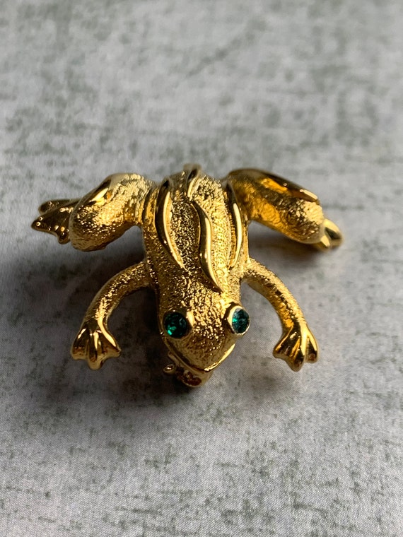 vintage napier frog brooch - Gem
