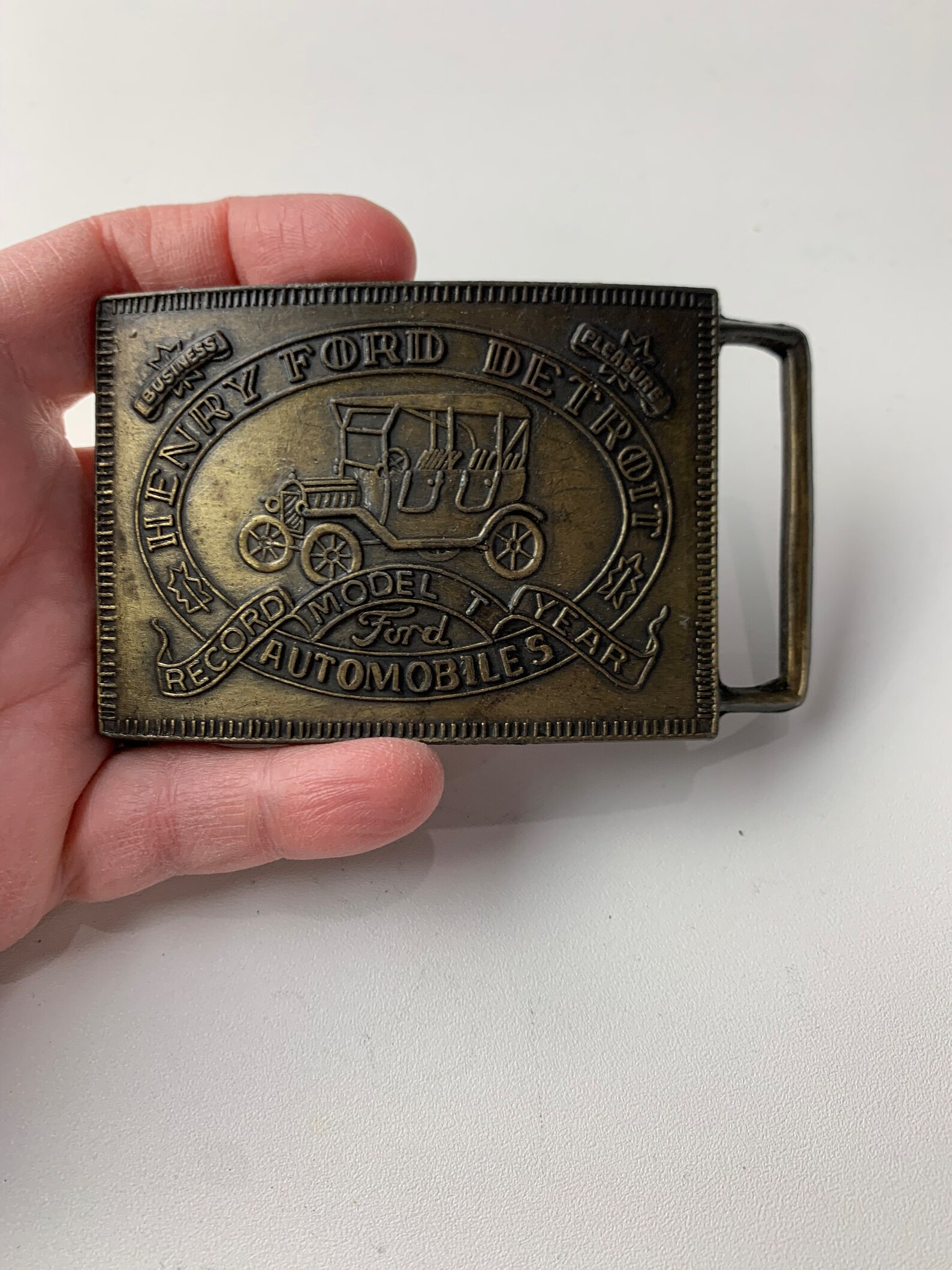 Vintage Henry Ford Detroit Model T Automobiles Gold Tone Belt Buckle - Etsy
