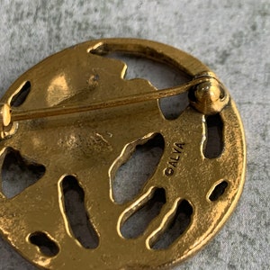 Vintage Alva Museum Replica Gold Tone Flower Brooch - Etsy