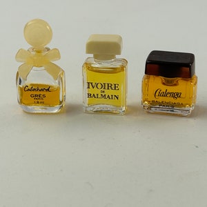 3 Vintage Mini Perfumes Balenciaga, Balmain and Gres - Etsy