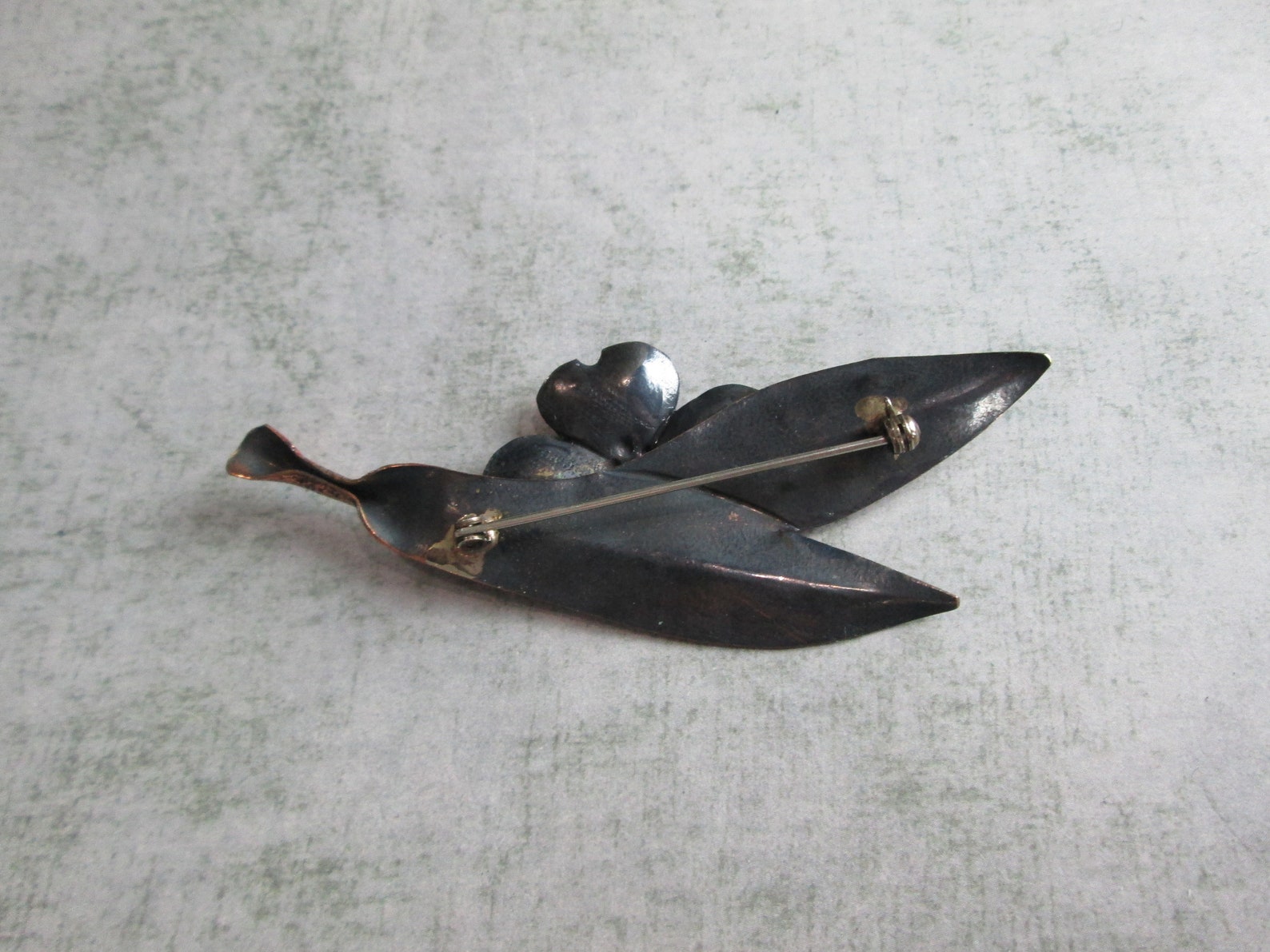 Vintage Unsigned Stuart NYE Copper Dogwood Brooch - Etsy