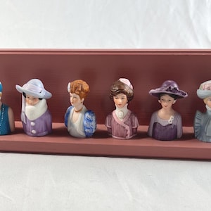 Vintage Avon 1980s American Fashion Lady Thimbles - Full Set - Etsy