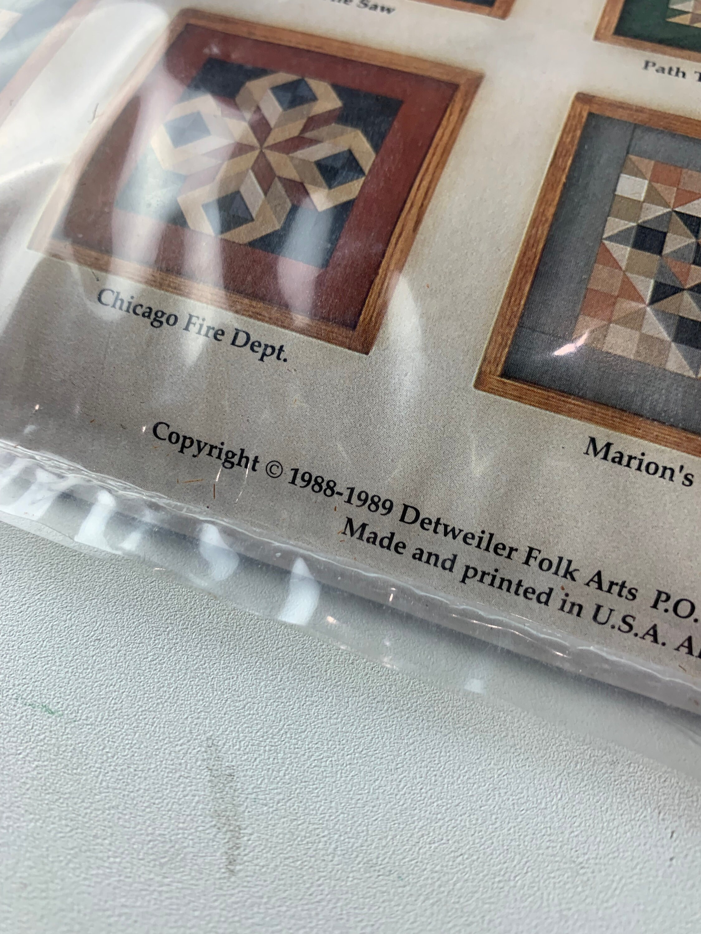 Vintage Detweiler Folk Arts Wood Quilt Kit - New - Unopened - Etsy