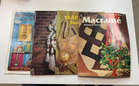 Four Vintage 1970s Macrame' Magazines Projects and - Etsy