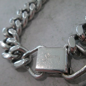 Vintage Sperry Silver Curb Chain Bracelet With Lion Charm - Etsy