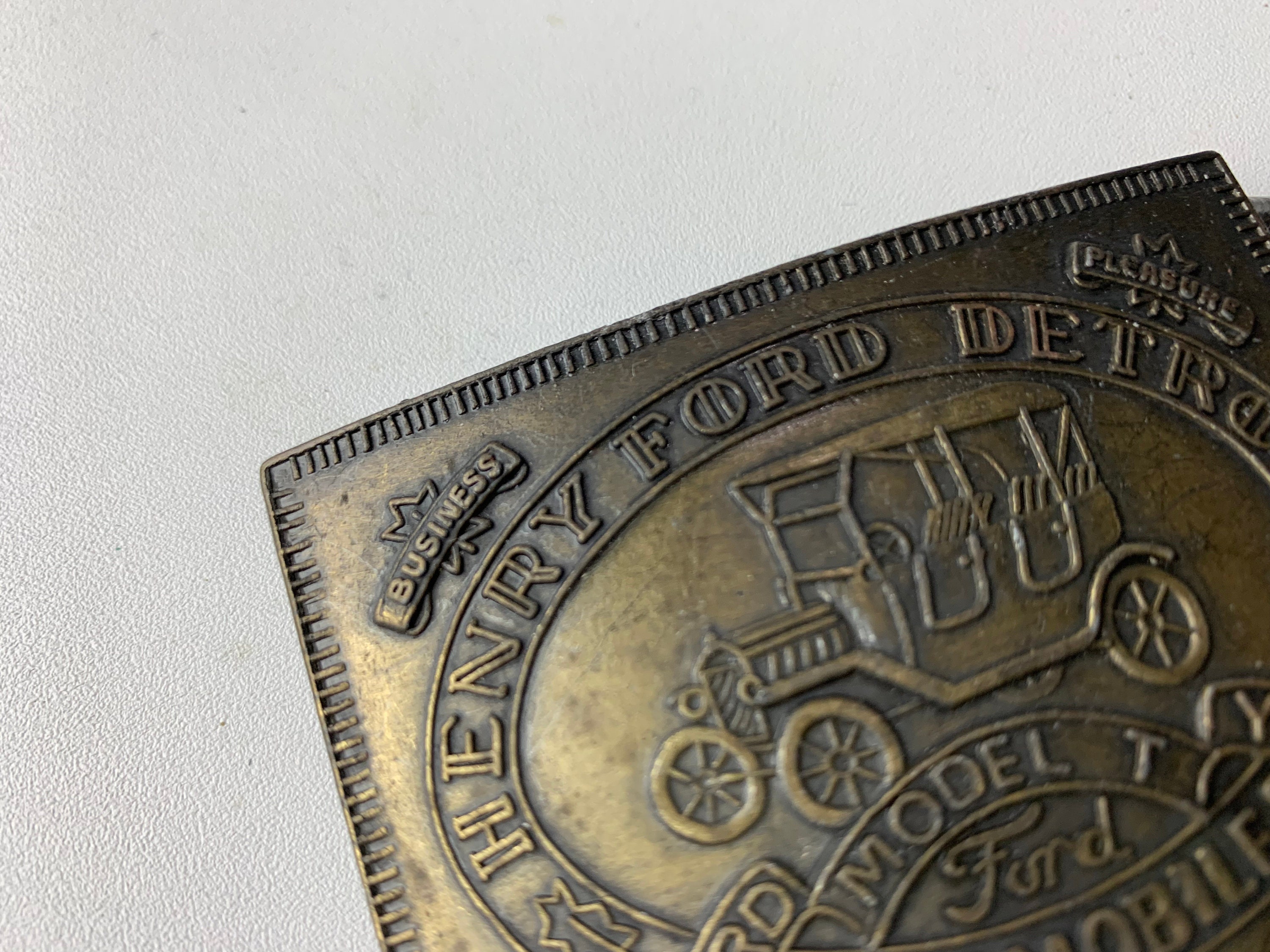 Vintage Henry Ford Detroit Model T Automobiles Gold Tone Belt Buckle - Etsy