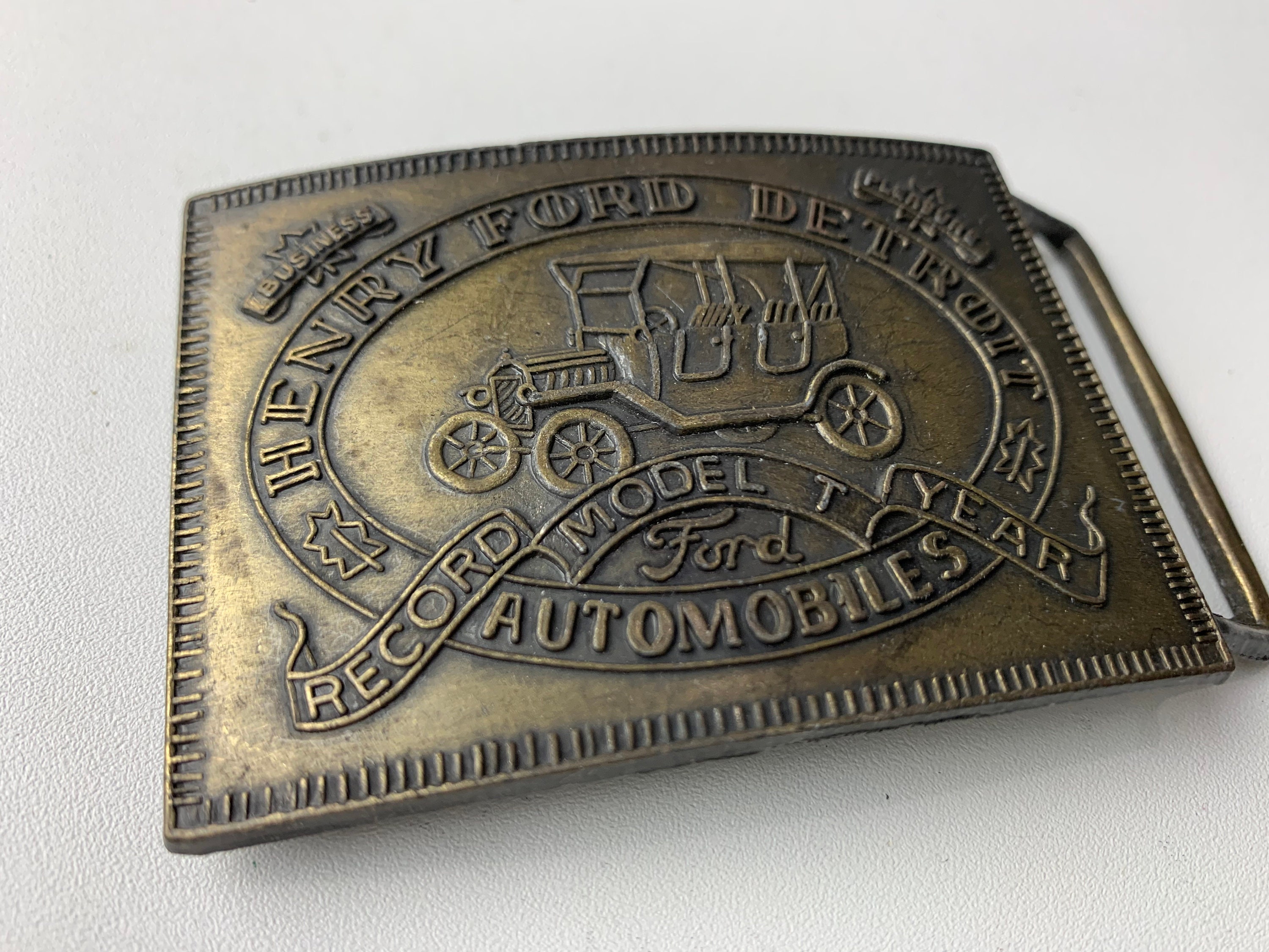 Vintage Henry Ford Detroit Model T Automobiles Gold Tone Belt Buckle - Etsy