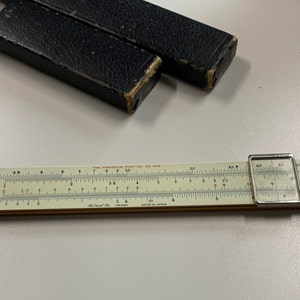 Vintage Frederick Post Co Slide Rule by Sun Hemmi in Original Box - Etsy