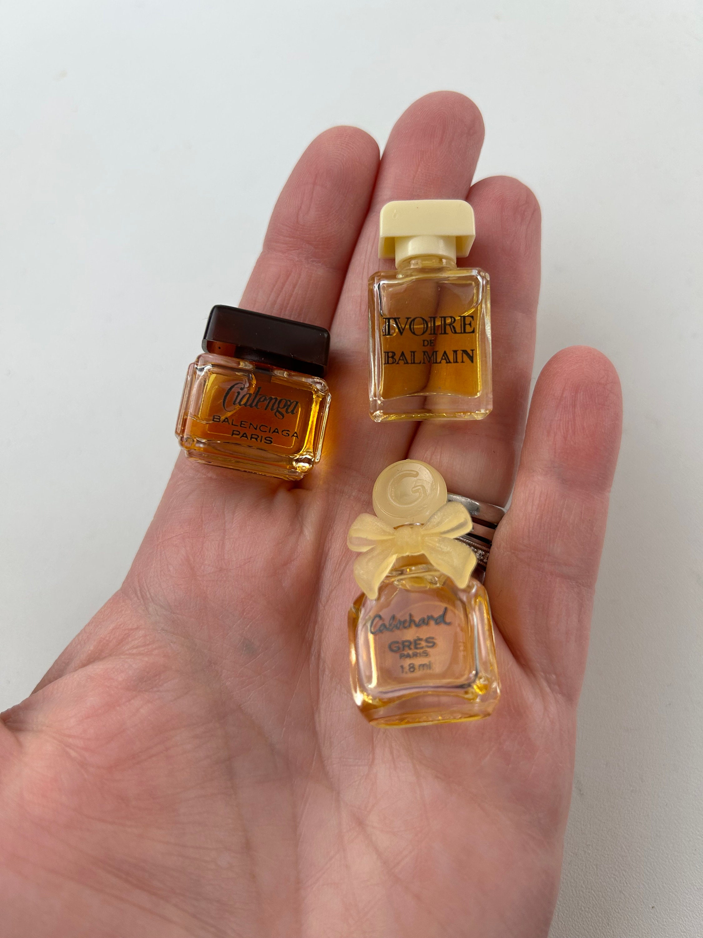 3 Vintage Mini Perfumes Balenciaga Balmain and Gres - Etsy