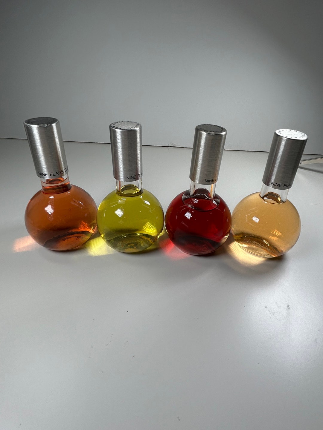 Vintage Set of Nine Flags Shaving Cologne - Hong Kong, Spain, France ...