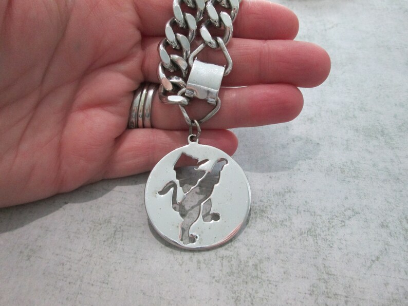 Vintage Sperry Silver Curb Chain Bracelet With Lion Charm - Etsy