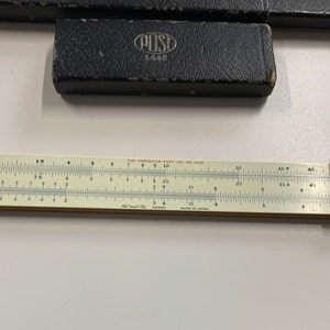 Vintage Frederick Post Co Slide Rule by Sun Hemmi in Original Box - Etsy