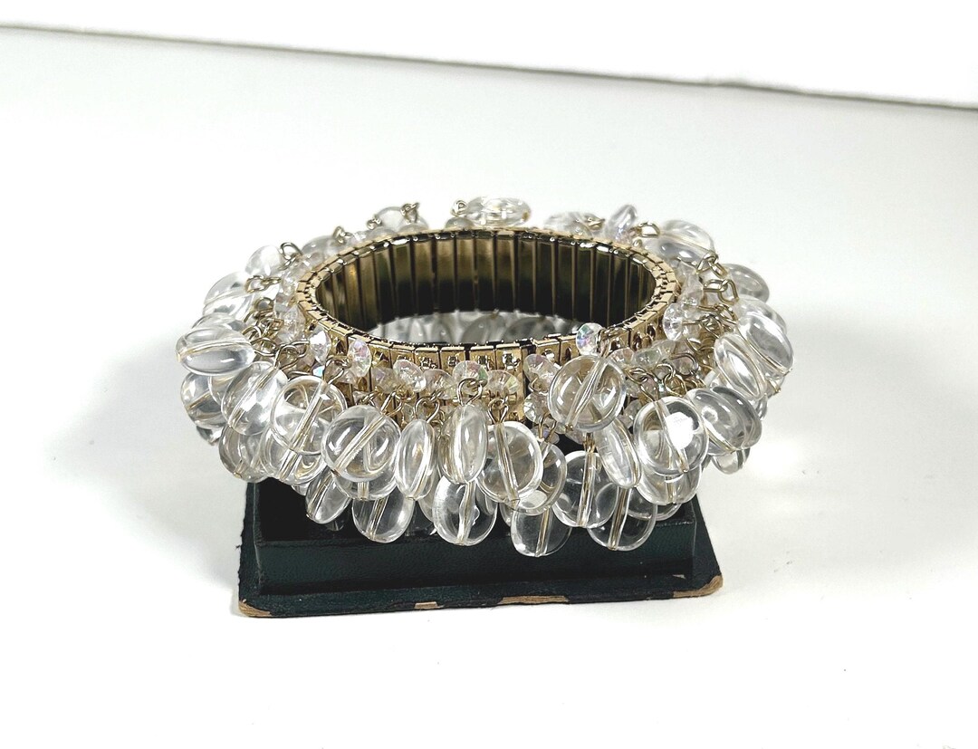 Vintage Beaded Cha Cha Gold Expansion Bracelet - Etsy