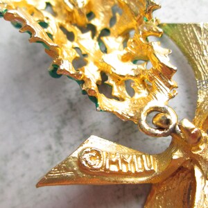 Vintage Mylu Enamel Christmas Tree Bell Brooch - Etsy