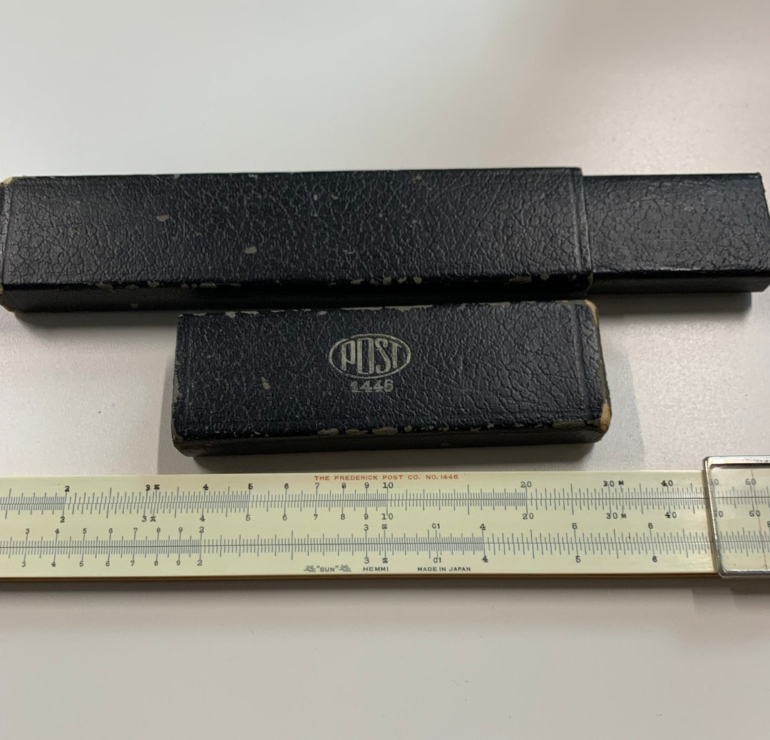 Vintage Frederick Post Co Slide Rule by Sun Hemmi in Original Box - Etsy