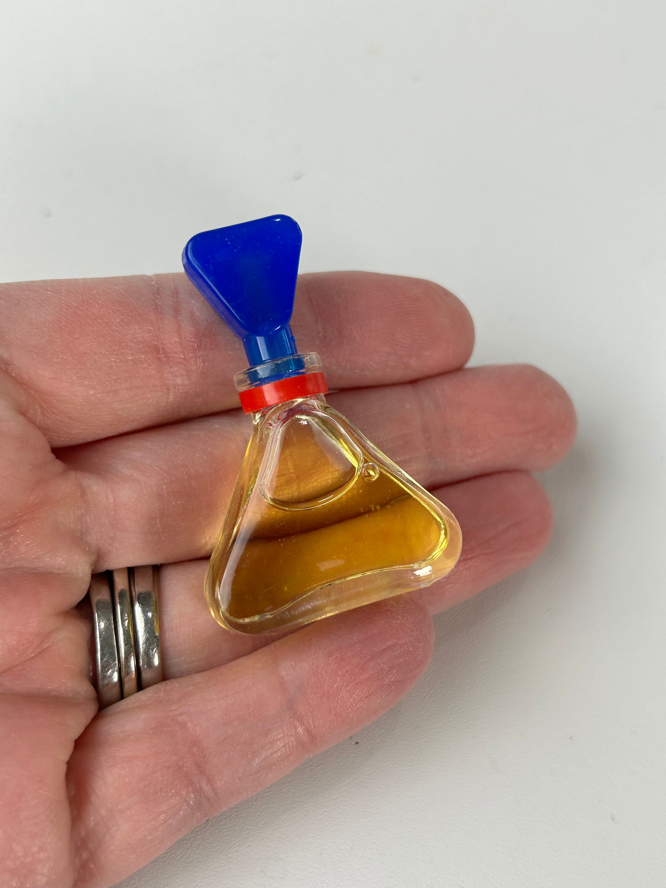 Vintage Liz Claiborne Blue Triangle Perfume Mini 1/8 Fl Oz - Etsy