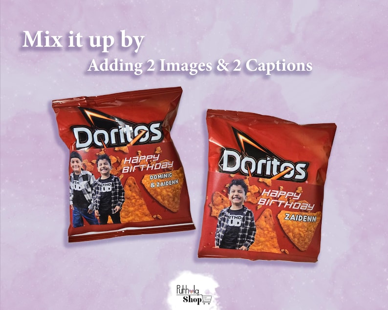 Custom Doritos Chip Bags: Personalized Party Favors With Photo - Nacho ...