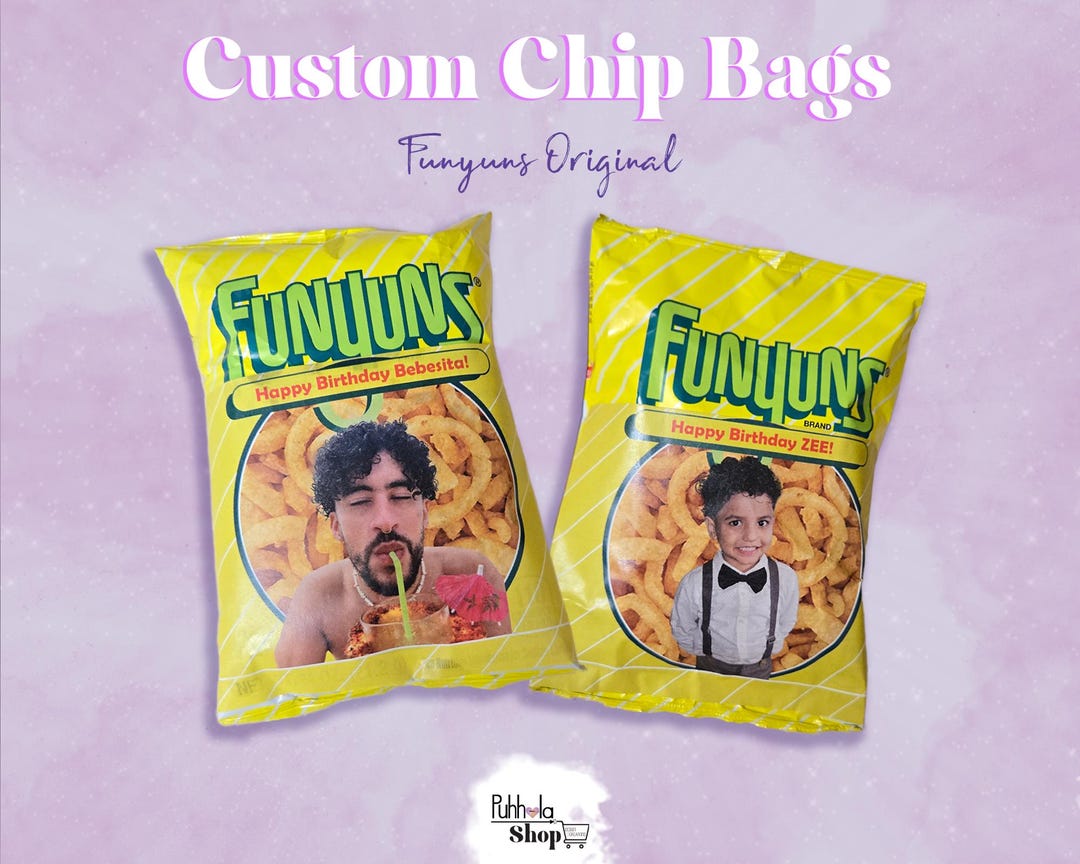 Custom Chip Bags Funyuns-original With Your Favorite Artist, Character ...