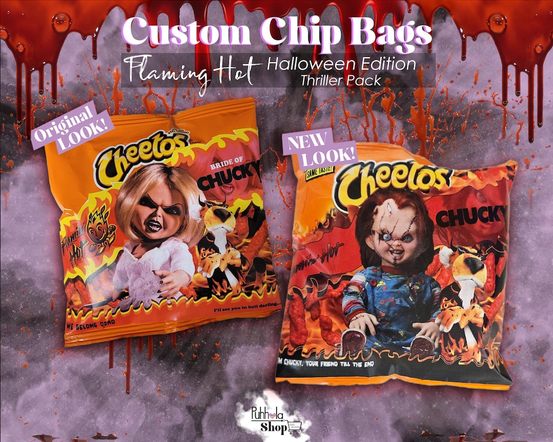 Halloween Chip Bags W/ 10 Different Iconic Thrillers / Horror ...