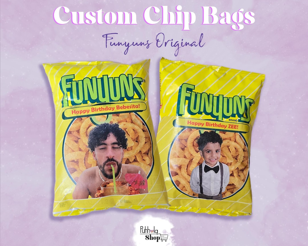 Custom Chip Bags Funyuns-original With Your Favorite Artist, Character ...