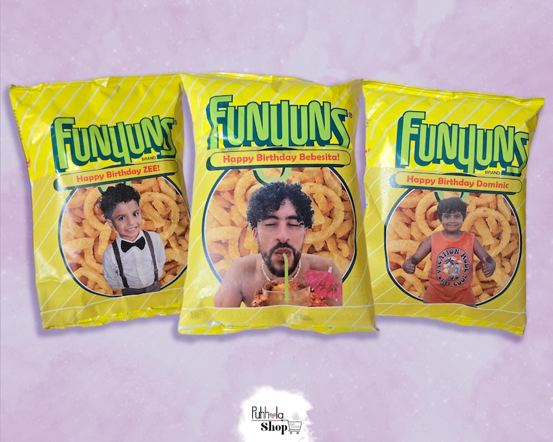 Custom Funyuns Chip Bags: Personalized Snack Party Favors W/1 or 2 ...