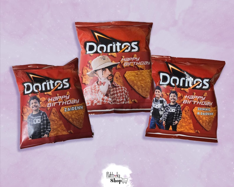 Custom Doritos Chip Bags: Personalized Party Favors With Photo - Nacho ...