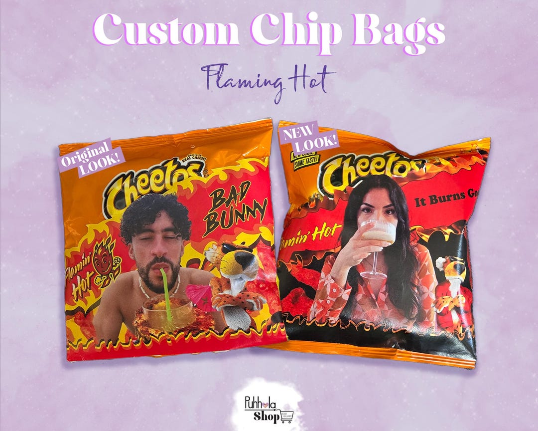 Custom Hot Cheeto Chip Bags: Personalized Party Favors With Photo (1oz) - Etsy