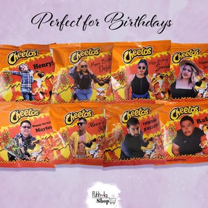 Custom Hot Cheeto Chip Bags: Personalized Snack Party Favors | 10-30qty ...