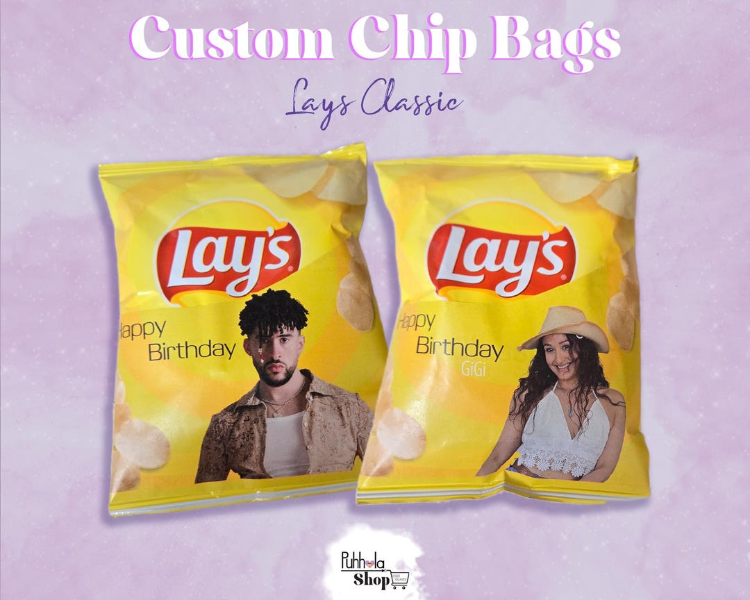 Custom Lays Chip Bags: Personalized Snack Party Favors With Photo 10 ...
