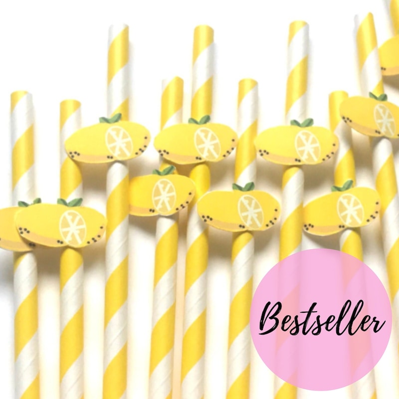 Orange Paper Straws - Etsy