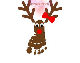 Reindeer Foot Print - Etsy