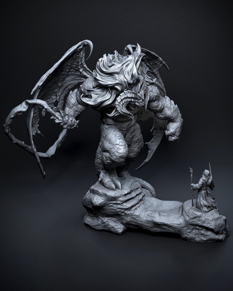 LOTR Balrog Resin Model - Etsy