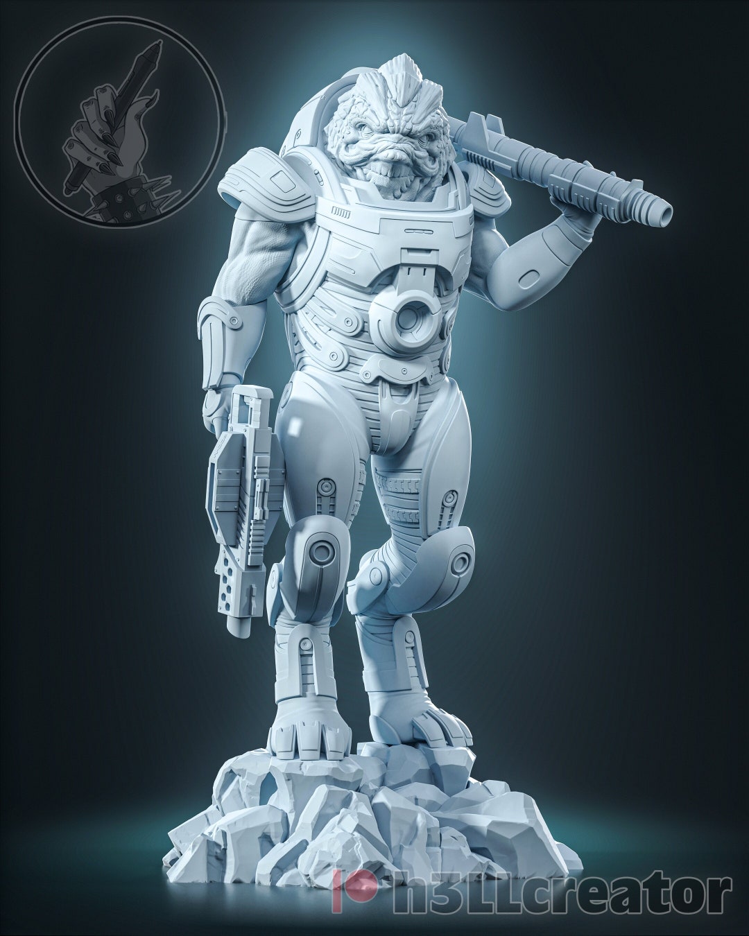 Grunt Mass Effect Resin Model - Etsy