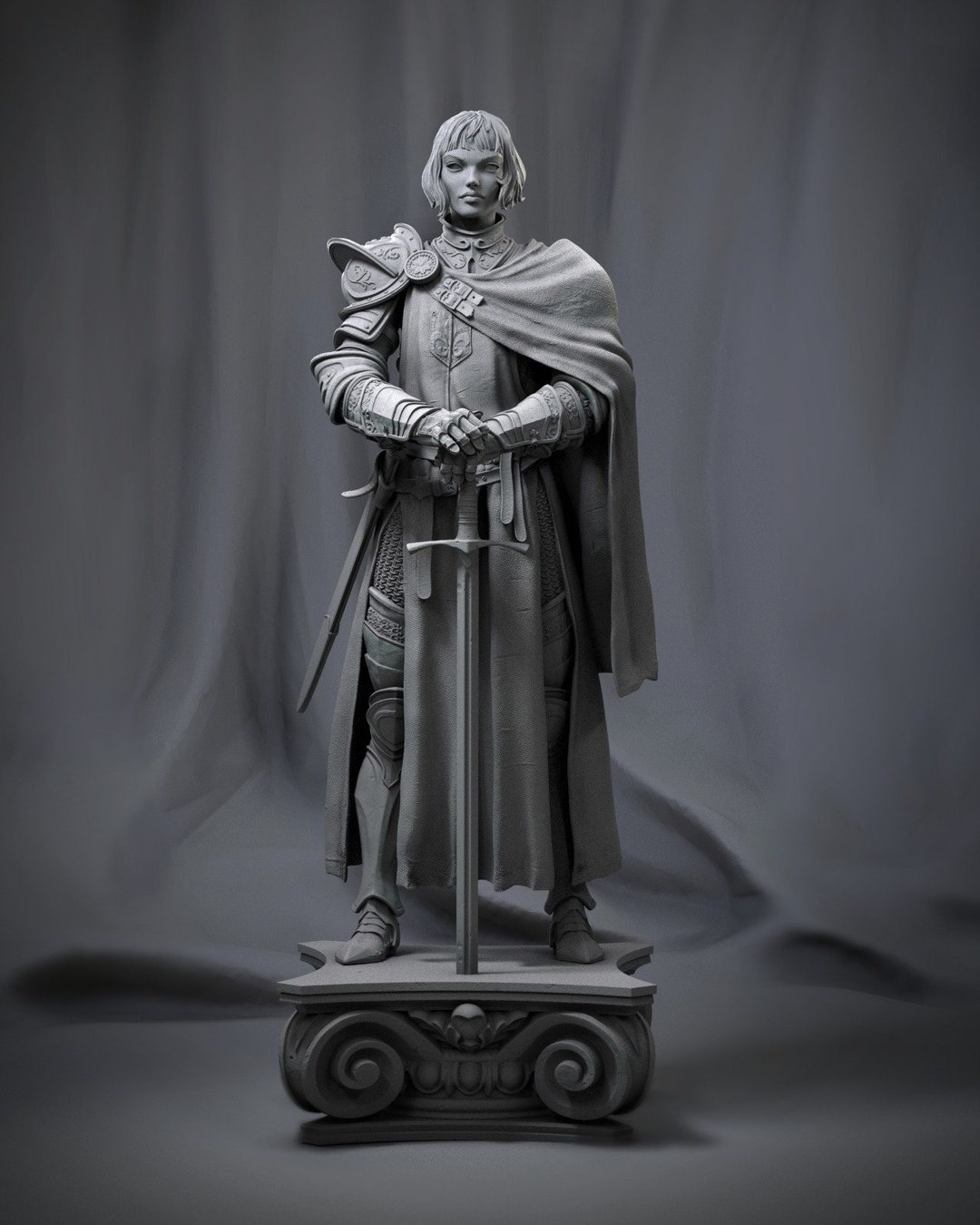 Female Knight Resin Model | Joan of Arc - Etsy