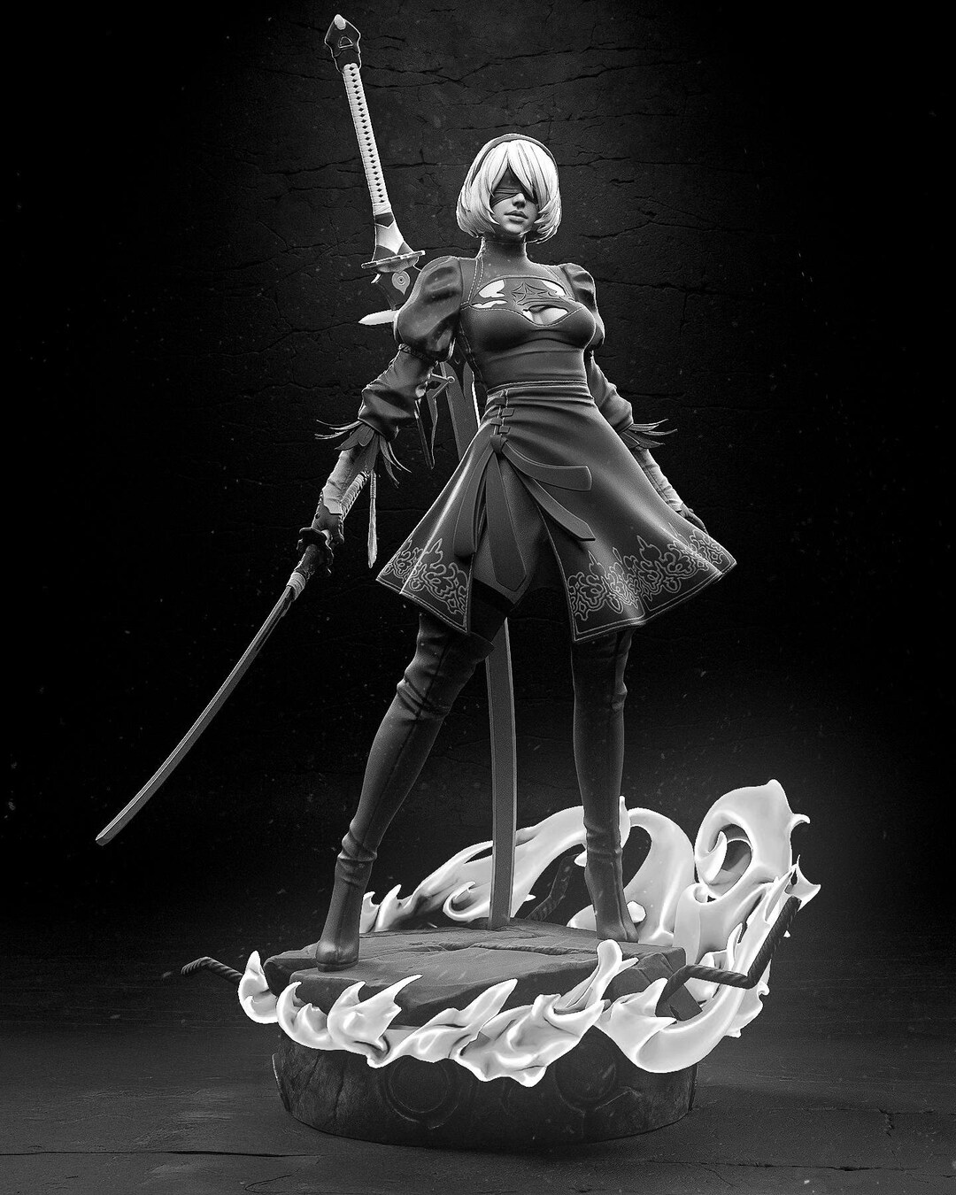 2b Nier Resin Model - Etsy