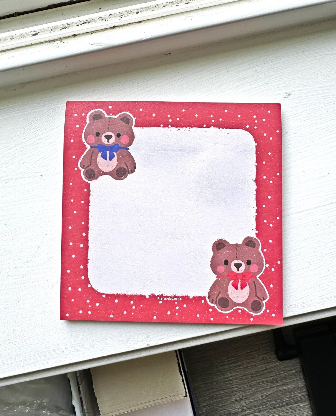 Teddy Bear Memo Pad - Sticky Pad - Note Pad - Cute - Etsy