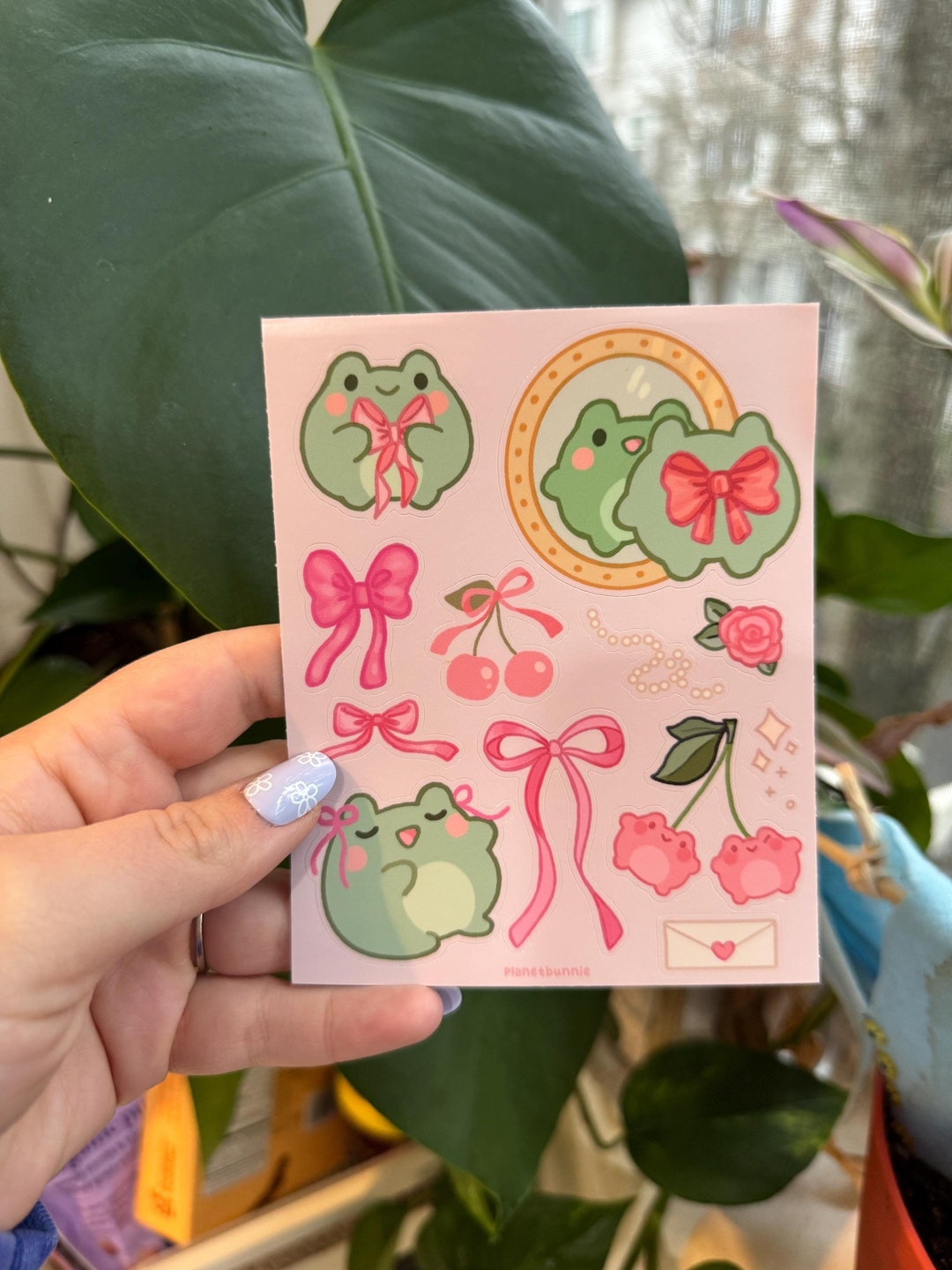 Coquette Frogs - Sticker Sheet - Water Proof - Vinyl - Laptop - Etsy