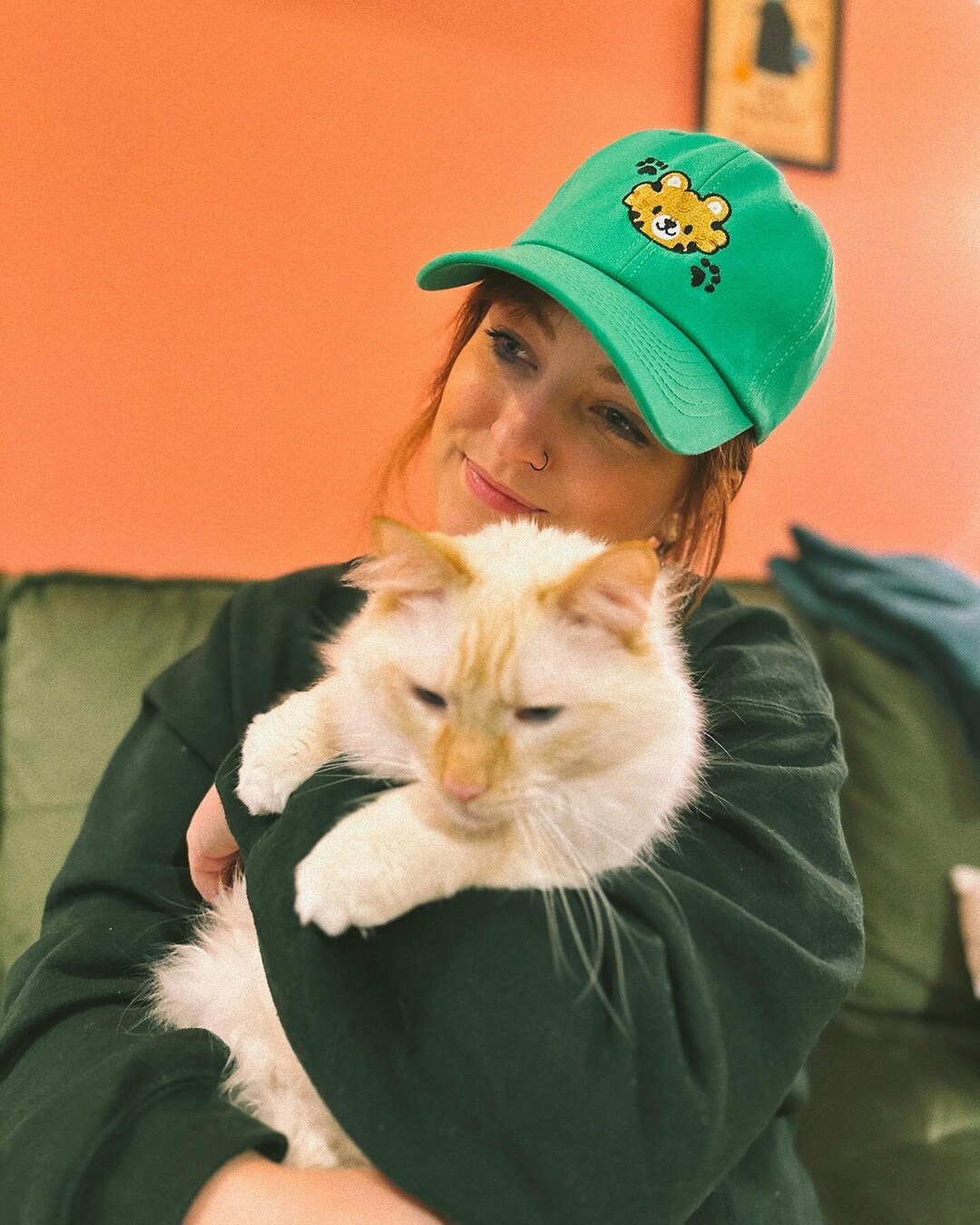 Tiger Baseball Hat - Cap - Cute Animal - Green - Etsy