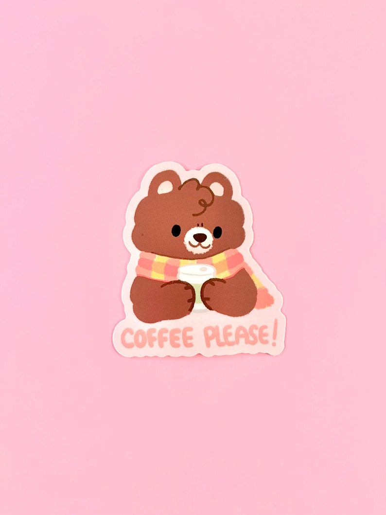 Coffee Please! - Sticker - Laptop Decal - Etsy