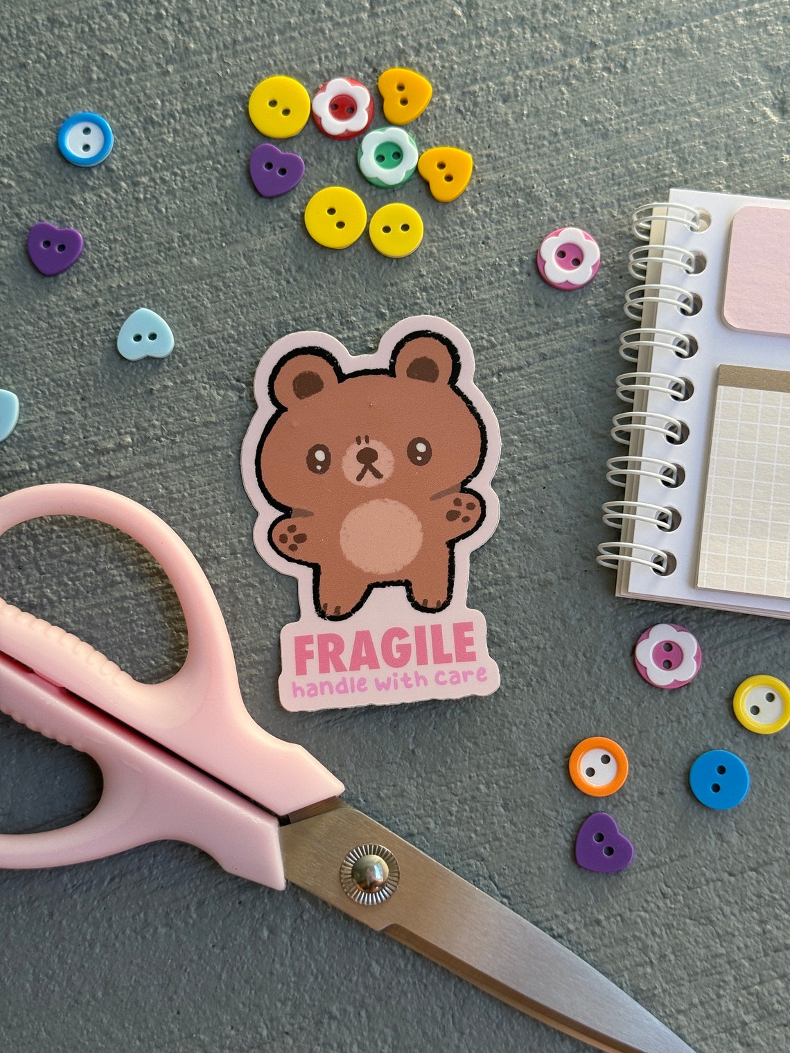 Fragile, Handle With Care - Laptop Decal - Vinyl Sticker - Cute Animals ...