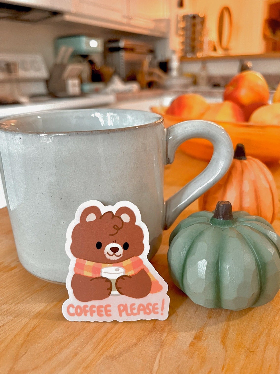 Coffee Please Sticker Laptop Decal - Etsy